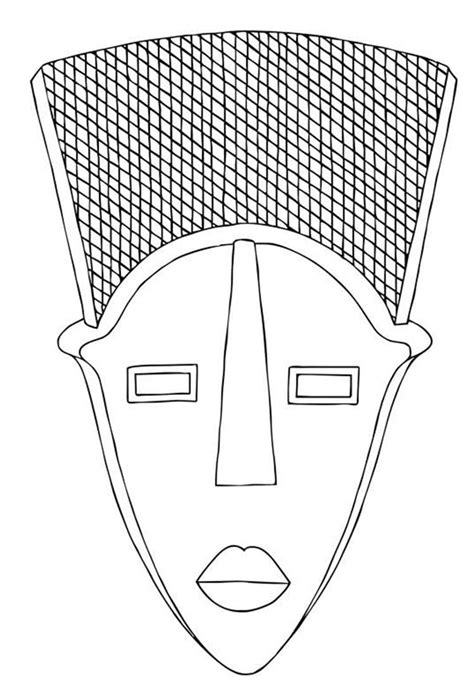 M Scaras Africanas Para Colorir Pintar Imprimir Consci Ncia