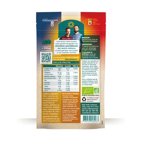 Acheter une spiruline française Bio cultivée en France Solis Culturae