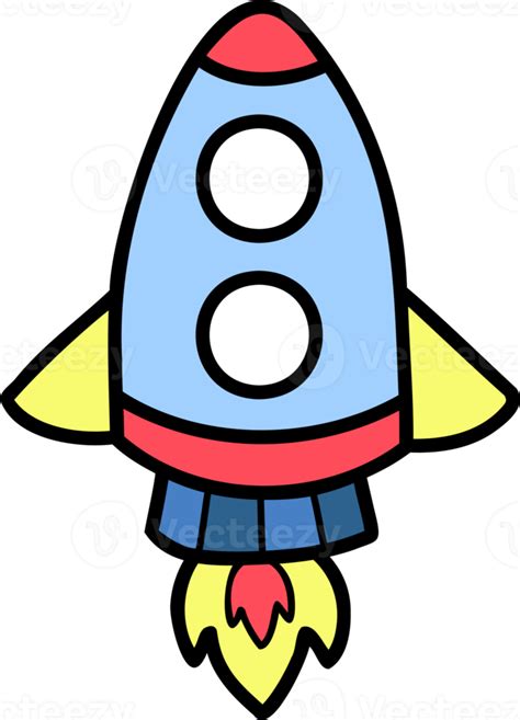 ilustración de cohete dibujado a mano 11732512 PNG