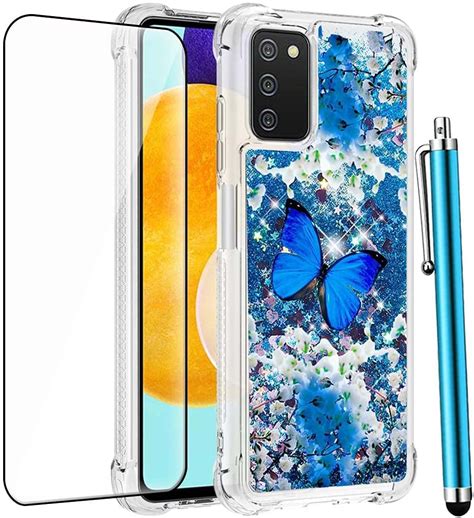 Amazon CAIYUNL For Samsung Galaxy A03S Case With Tempered Glass