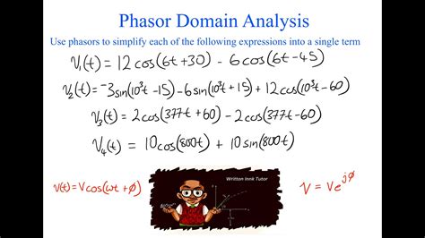 Use Phasors To Simplify Each Of The Following Expressions Into A Single