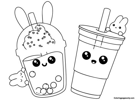 20 Boba Tea Coloring Pages Free PDF Printables 41 OFF