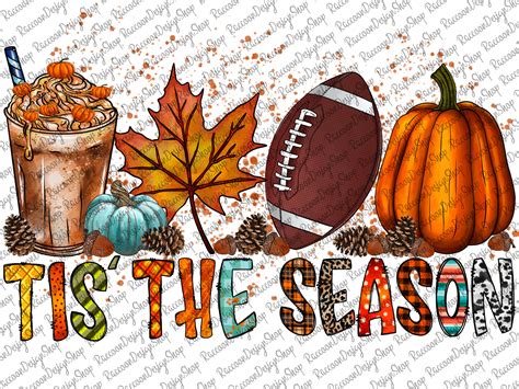 Tis The Season Png Football PNG Fall PNG Leopard Pumpkin Etsy Hong Kong