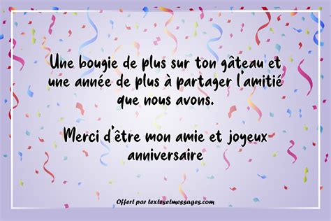Une bougie de plus sur ton gâteau joyeux anniversaire Textes et
