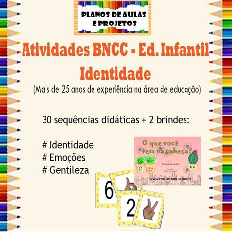 Identidade Atividades Para Ed Infantil BNCC Shana Giulian Conzatti