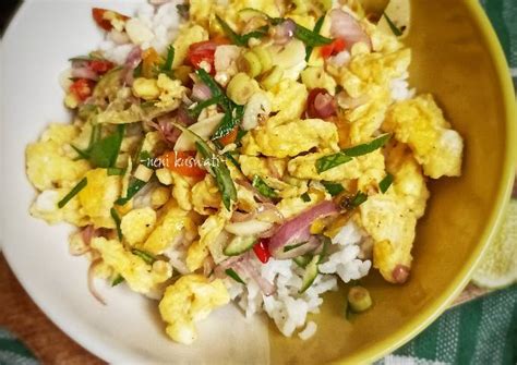Resep Orak Arik Telur Sambal Matah Oleh Neni Kuswati Cookpad