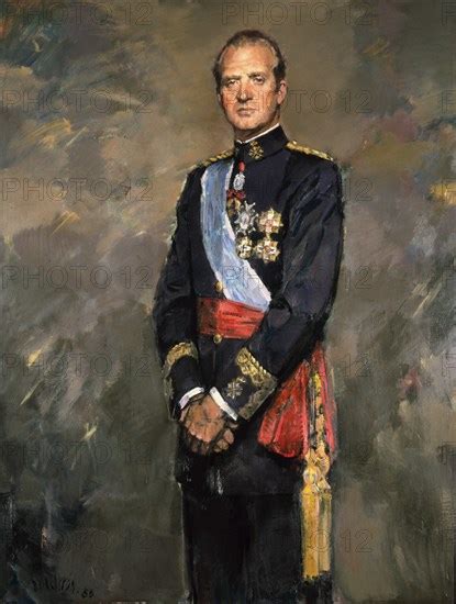 Macarron Portrait Du Roi Juan Carlos D Espagne Photo12 Oronoz