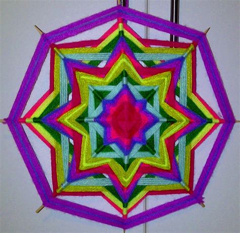 Mandala Tejido Ojo De Dioses Ojos De Dios Huichol Mandalas