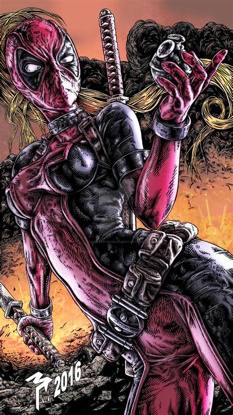 Lady Deadpool Lady Deadpool Marvel Deadpool Superhero Art