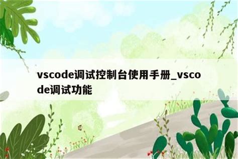 vscode调试控制台使用手册 vscode调试功能 陕西卓智工作室