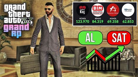 GTA 5 GRAND RP DE BORSACI OLDUM HALKA ARZ HİSSE SENEDİ NASIL ALINIR