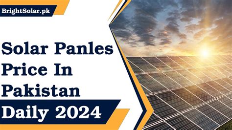 Solar Panel Price In Pakistan Today Latest Rates