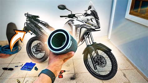 TIREI O FILTRO DA XRE 300 SAHARA 0KM OLHA SÓ O SOM YouTube