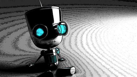 Robot Artwork Digital Art Concept Art Gir Invader Zim Cyan Wallpaper