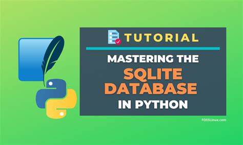 dominar la base de datos sqlite en python aprender linux