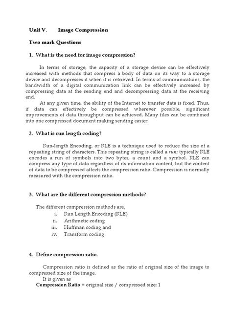 what is the need for image compression pdf data compression code