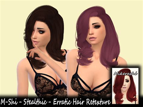 The Sims Resource M Shi Stealthic Erratic Hair Retexture Mesh