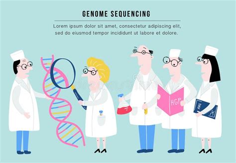 Científico Que Explora La Estructura De La DNA El Genoma Exhausto De La