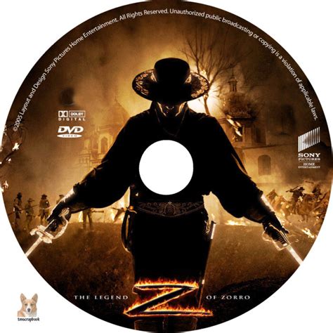 The Legend Of Zorro Dvd Labels 2005 R1 Custom