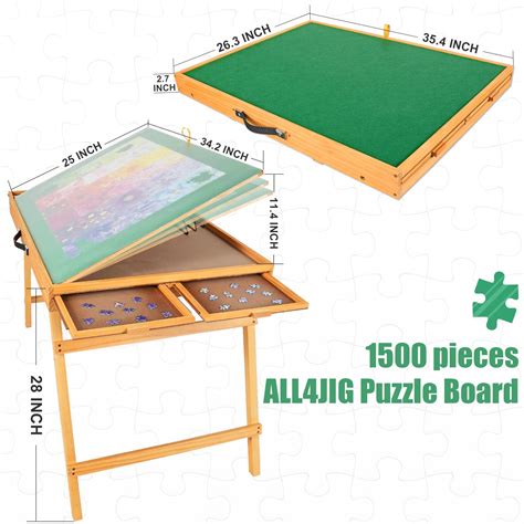 All Jig Jigsaw Puzzle Table With Legs For Pieces Adjustable Jigsaw