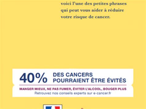 40 de cancers évitables lancement d une campagne de prévention