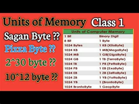 MEMORY UNITS IN HINDI KB MB GB TB BIT BYTE NIBBLE PB