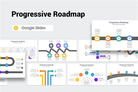 Progressive Roadmap Google Slides Template Nulivo Market