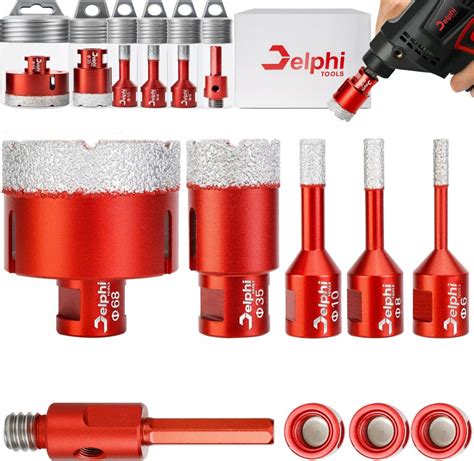 Delphi Tools OTWORNICA DIAMENTOWA KORONKA DO GRESU M14 ZESTAW Morele Net