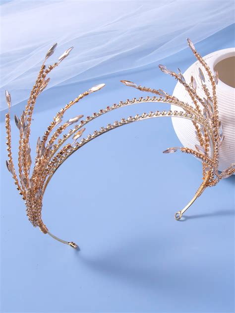 Diadema con diseño de diamante de imitación nupcial