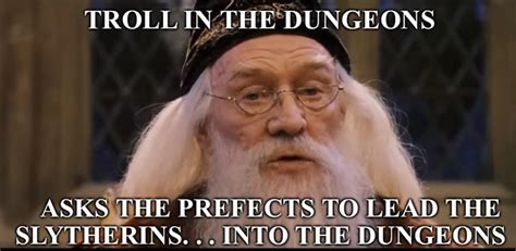 I Think Dumbledore Secretly Hates The Slytherins Rharrypottermemes