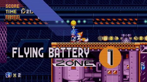 Sonic Mania Flying Battery Zone Act And Boss Battle Gameplay