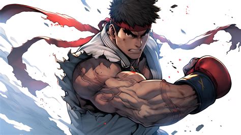 Street Fighter Ryu Punch Desktop Wallpaper Ryu Wallpaper In 4K