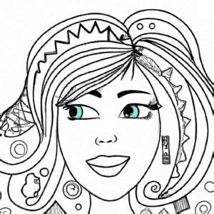 40 Desenhos De Rosto Feminino Para Imprimir E Colorir Pintar