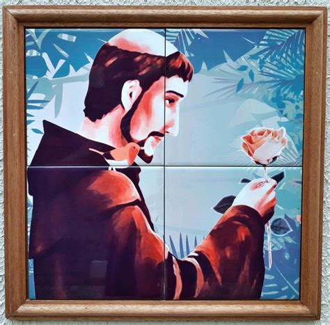 AZULEJO PERSONALIZADO GRANDE DE SÃO FRANCISCO DE ASSIS Elo7