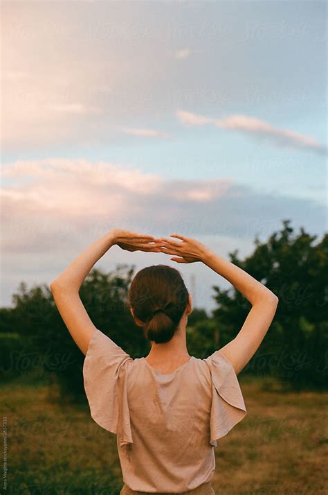 A Woman In A Park On Sunset By Stocksy Contributor Anna Malgina