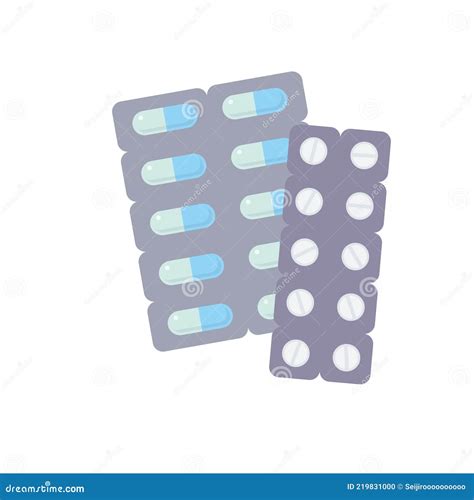 Tablet And Capsule Medicine Stock Vector Illustration Of Prescription