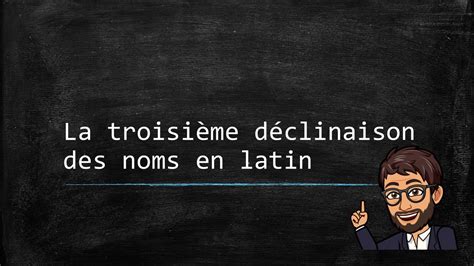 Le nom latin 04 La troisième déclinaison YouTube