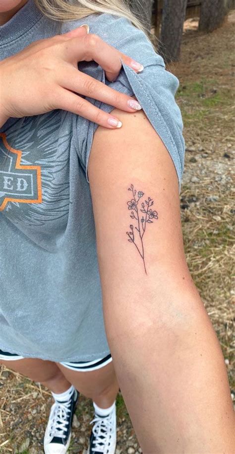 30 Beautiful Flower Tattoo Ideas Forget Me Knot Tattoo Tattoos For