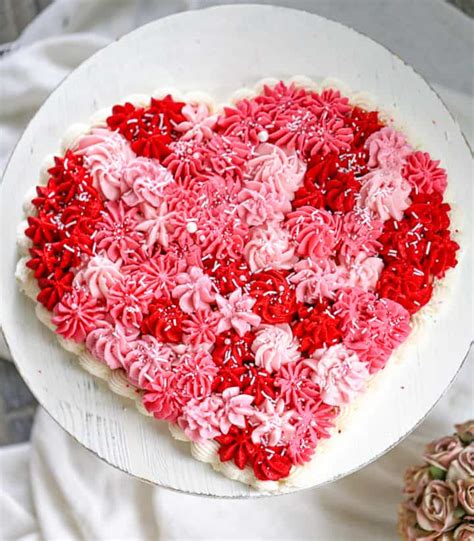 Heart Shaped Valentine S Day Cake The Baking Chocolatess