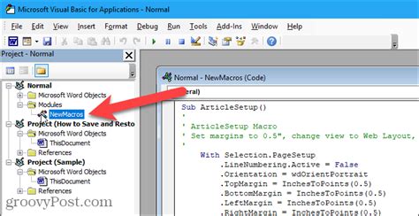 How To Save And Restore Macros In Microsoft Office