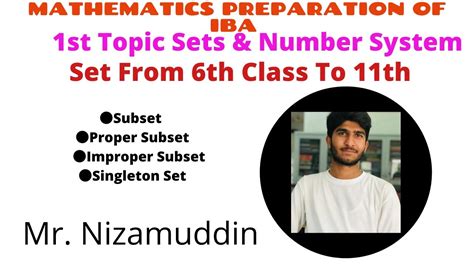 subset proper subset improper subset singleton set lecture 4 on preparation of iba thp nthp