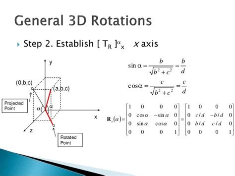 three dimensional transformations