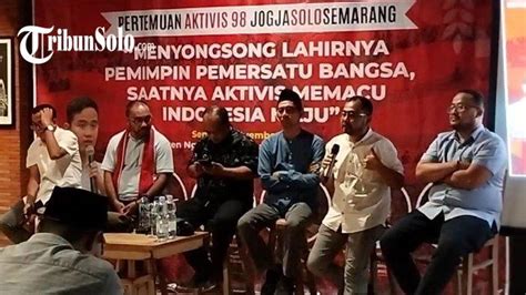 Pilpres 2024 Sejumlah Aktivis 98 Solo Dukung Prabowo Gibran Bicara