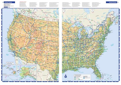 Map Of Usa Road Atlas Bepoethic