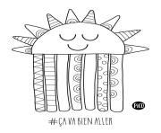 Coloriage Arc En Ciel Avec Une Maison Dessin Arc En Ciel Imprimer