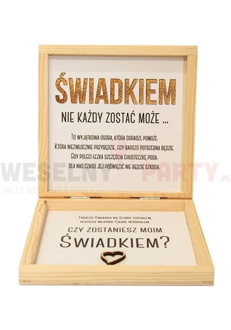 Prośba o świadkowanie dla Świadka Prośba o Świadkowanie