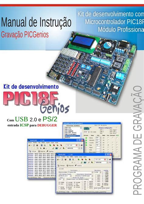 pdf manual de instrução microcontrolador pic18f · confiram nossos cursos de microcontroladores