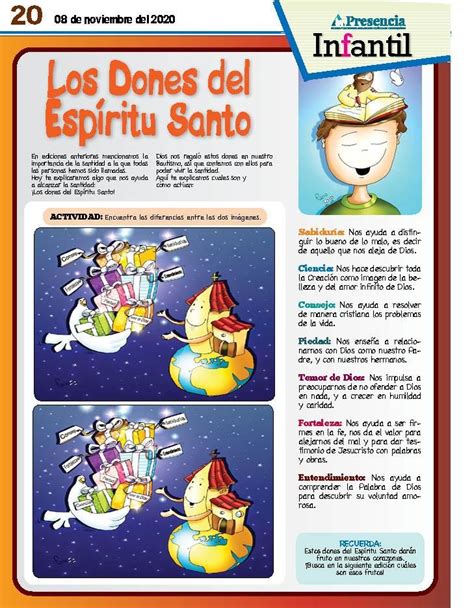 Los dones del Espíritu Santo Presencia Digital Peanuts Comics