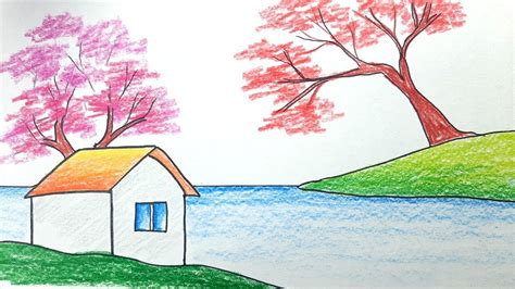 Comment dessiner un paysage de printemps étape par étape Paysage de
