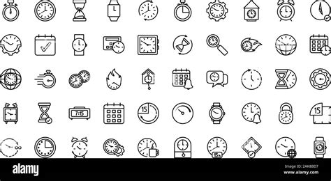 Isolated Clocks Instruments Icon Set Vector Design Stock Vector Image